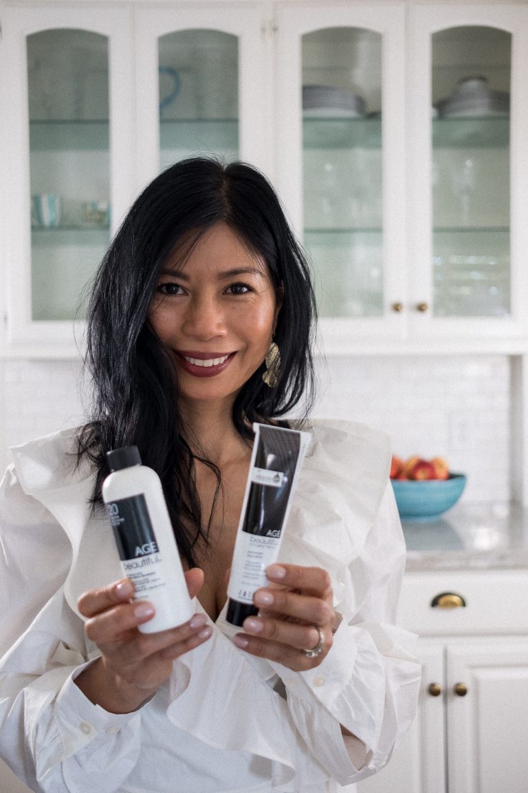 How To Mix Hair Color And Developer For Gray Hair At Home – Mama In Heels